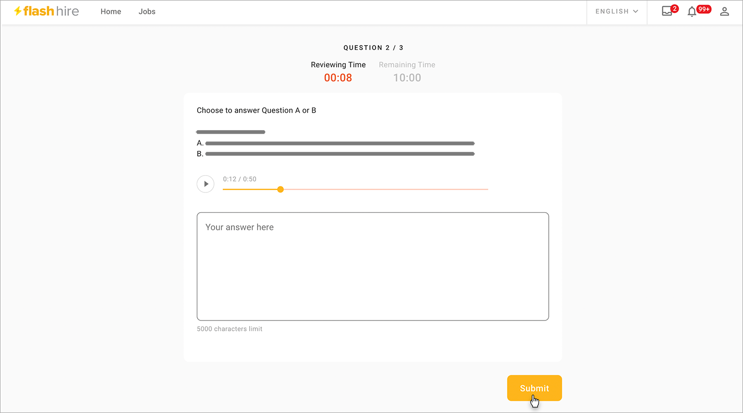Audio + Typing – FLASH Hire